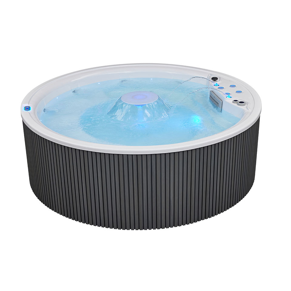 Round Hot Tub for Indoor and Outdoor Use Massage Heating Spa Hot Tub ...