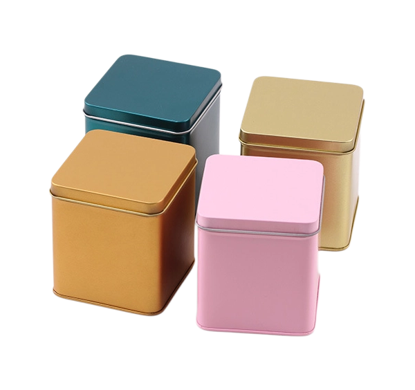 Universal Square Matte 83*83*92mm Tin Box, Food Grade Storage, Metal ...