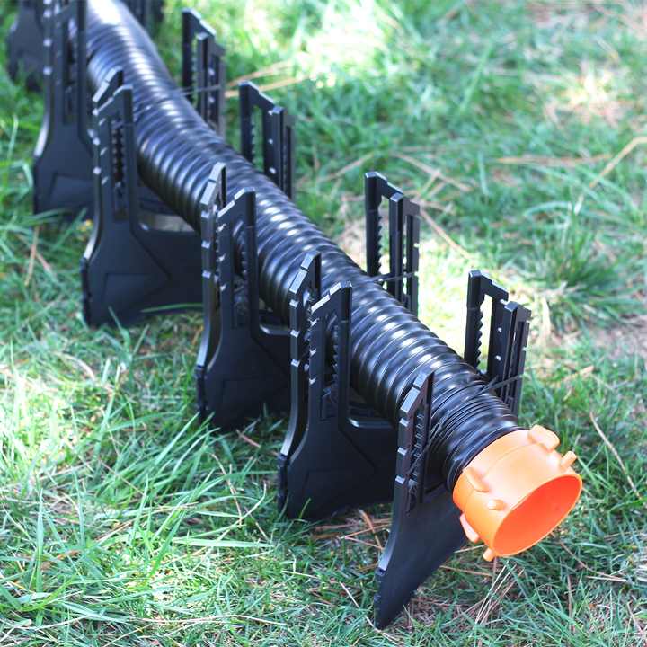 20FT Plastic Sewer Hose Stand, Adjustable Height RV Sewer Hose Support ...