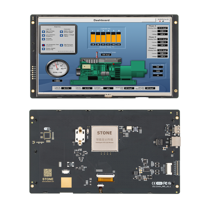 STONE TFT LCD With UI Design Software 5 Inch Touch Screen LCD Digital ...