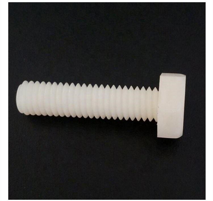Elehk M5 Hex Head Plastic Screws Bolt PA 66 1/4"-20 x 2" Nylon Plastic ...