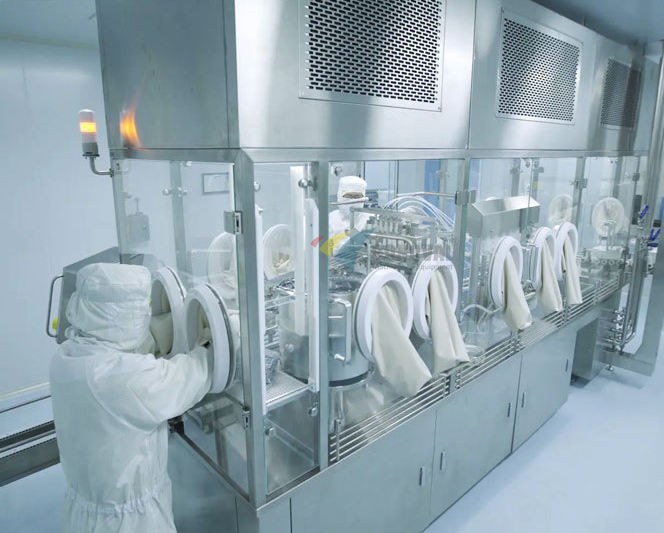 Aseptic Vial Filling & Capping Production Line Class 100 GMP Laminar ...
