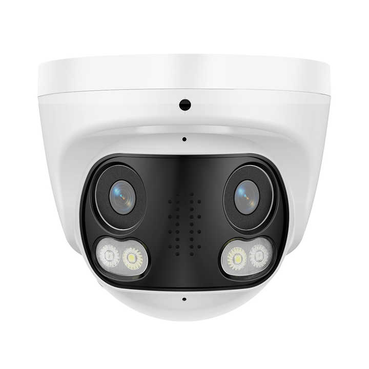 OEM 8MP Dual Lens PoE IP Metal Dome CCTV Panoramic Camera Night Vision ...