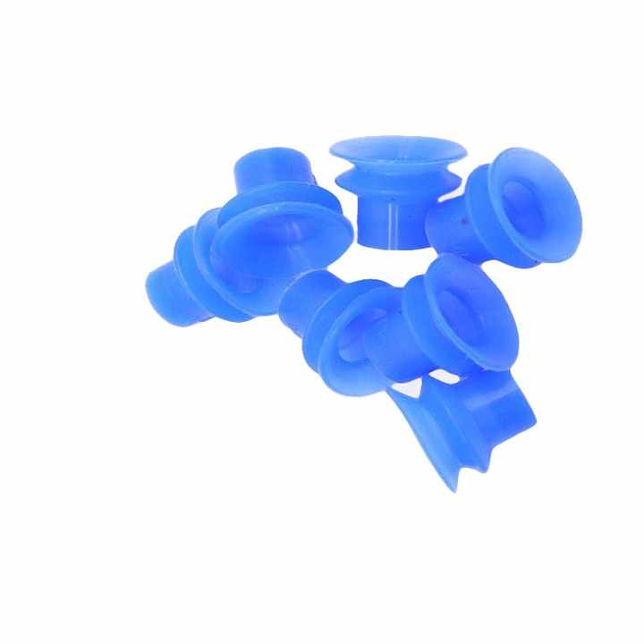Customized Blue Silicone Rubber Suction Cups Tailored Industrial ...