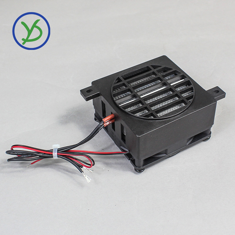 80W 12V DC Fan Thermostatic Electric Heater PTC Fan Heater Heating ...