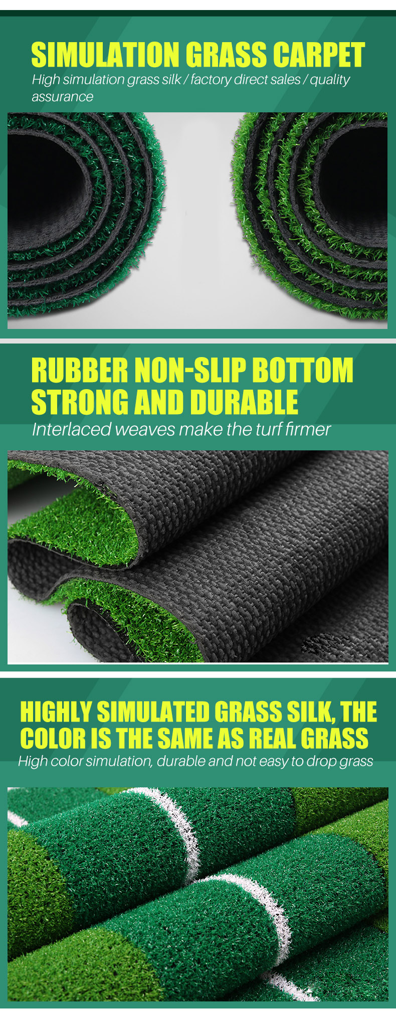 PGM DJD011 Customized golf green polyester mat golf hitting green-企业官网