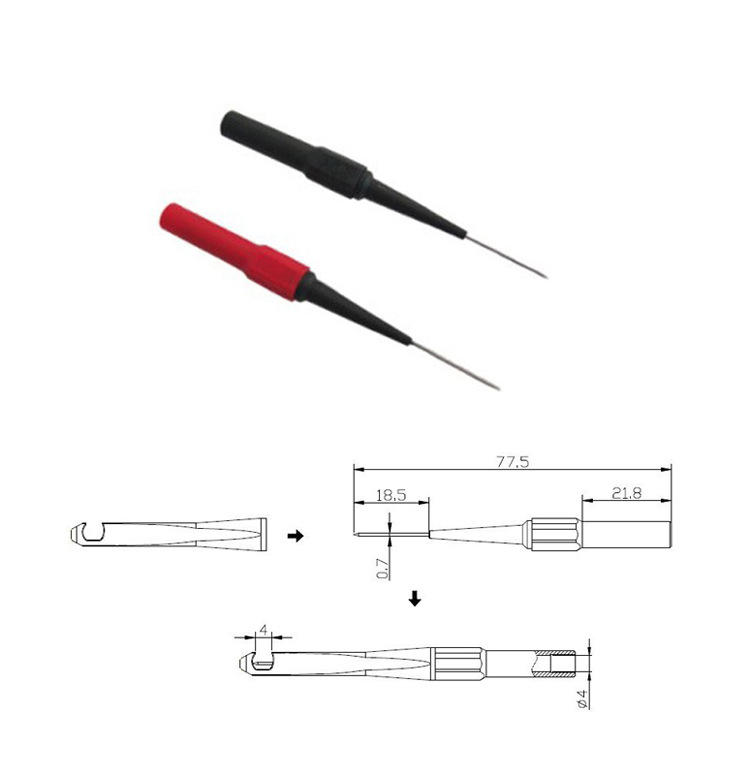 Alligator Clip Test Probe Pen Hook Clip Grab Test Probe 10PCS ...