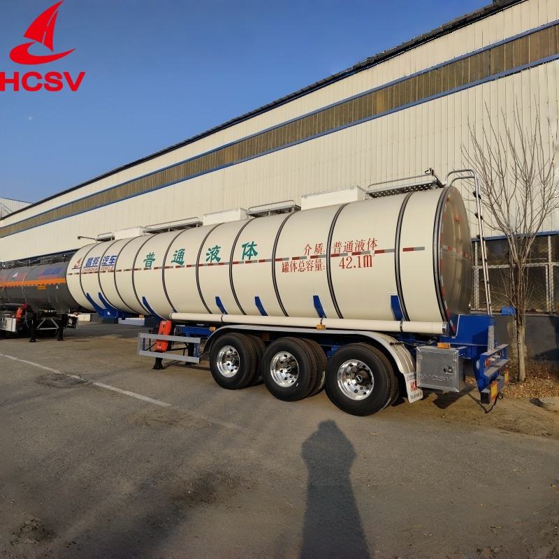 Double Layer Insulated Stainless Steel Tank Semi Trailer for General ...