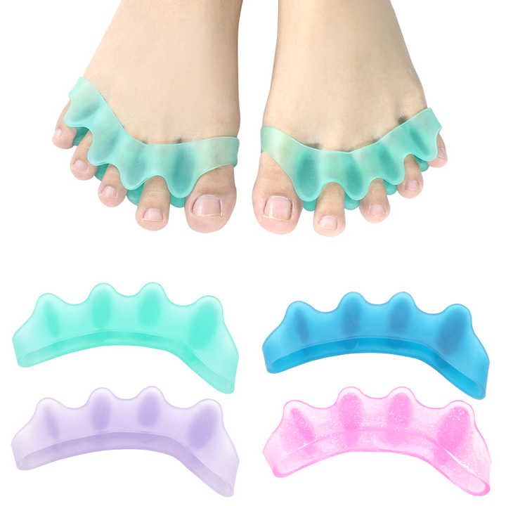 Yoga Toe Spacer Blue - Medial Hallux Valgus Separator Socks