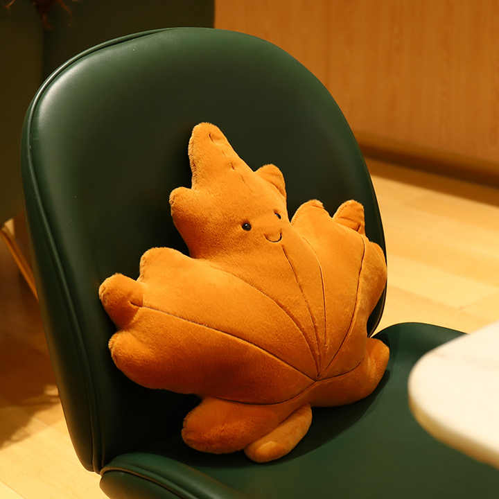 New 3D Cute Cartoon Custom Leaves Leaf Plush Pillow Toys Christmas Home ...