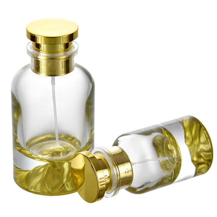 Eco-friendly Perfume Bottles with Gold Gradient Design