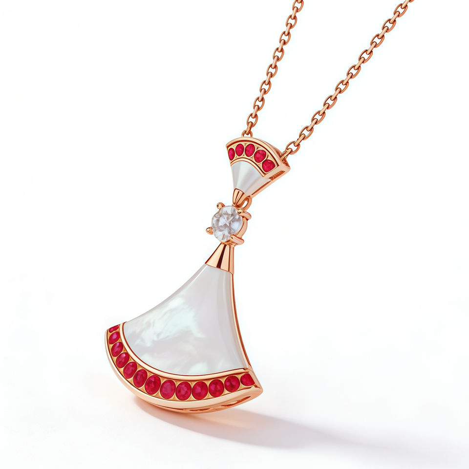 High-end fashion elegant women's fan-shaped design zircon-embedded ...