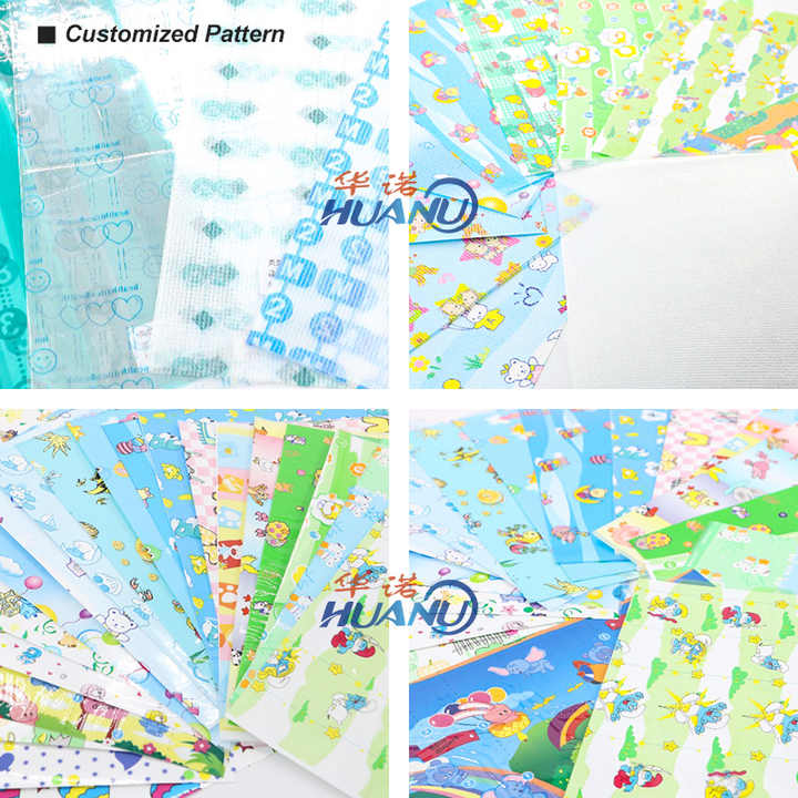 Couche pour bébé Matière première Doux Non Tissé Magic Frontal Loop ...
