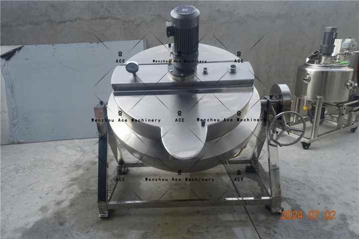 100 Liter Stainless Steel Tiltable Gas Heating Jacketed Kettle With ...