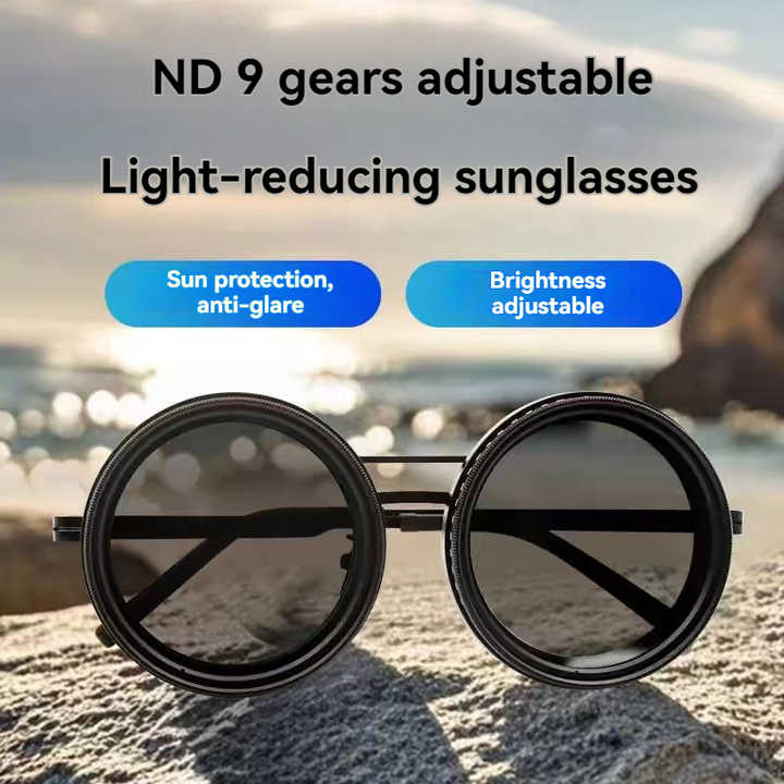 ND Adjustable Dimming Aperture Sunglasses - UV400 Fishing Shades