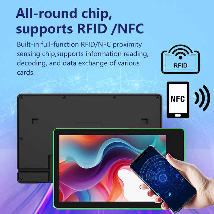 10.1inch Wall Mount Commercial Android Tablet Pc POE NFC RFID Wifi ...