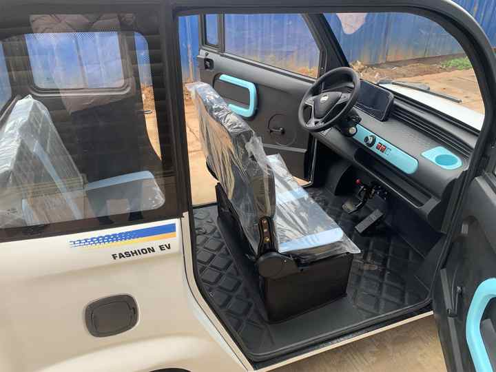 Enclosed 2 Doors Electric Car - 4 Wheel New Energy Vehicle