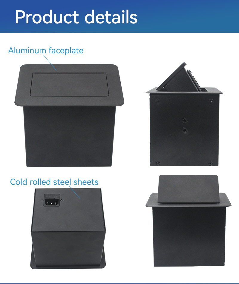 Universal Furniture Recessed Box Package Socket Set UK US AU Recessed ...