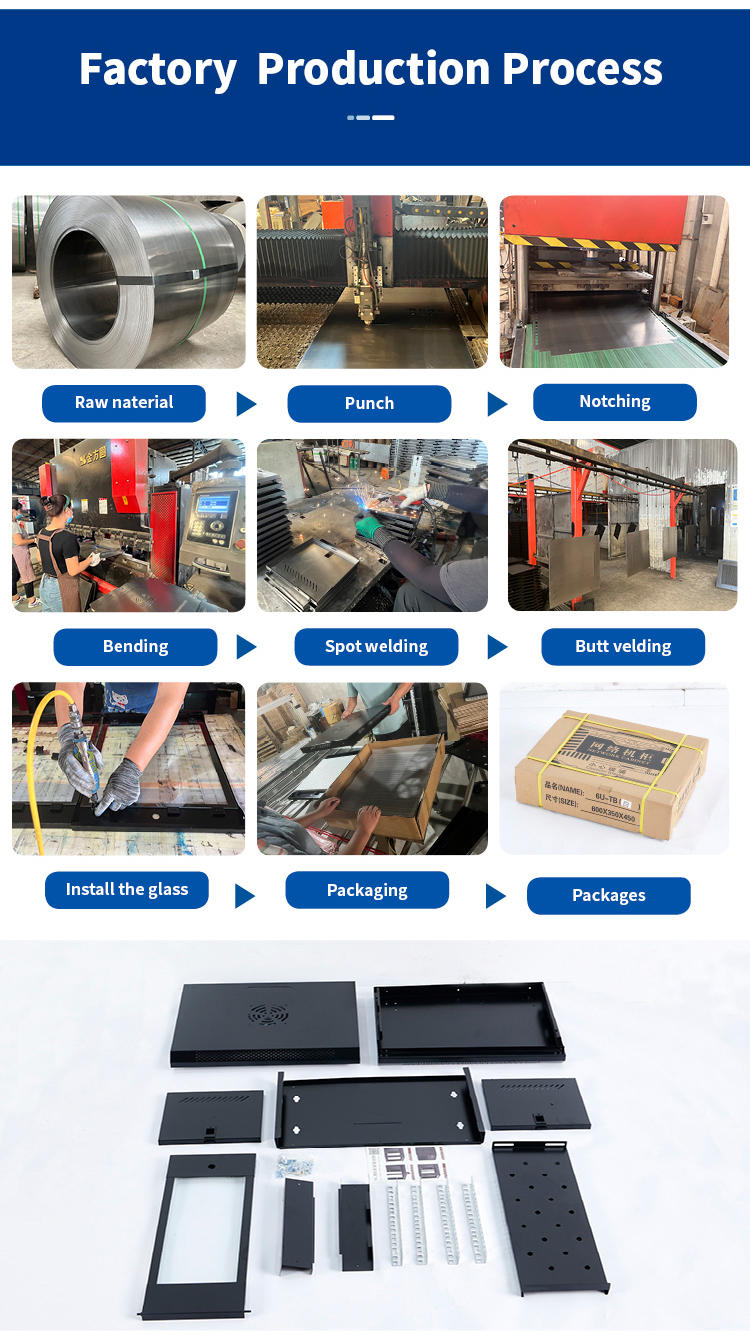 19 inch gcabling chassis telecom data wall box mini server rack glass ...