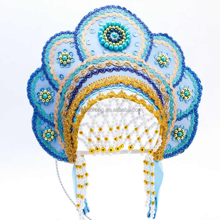 Shop Our Custom Kokoshnik Headdresses for Russian Festivals
