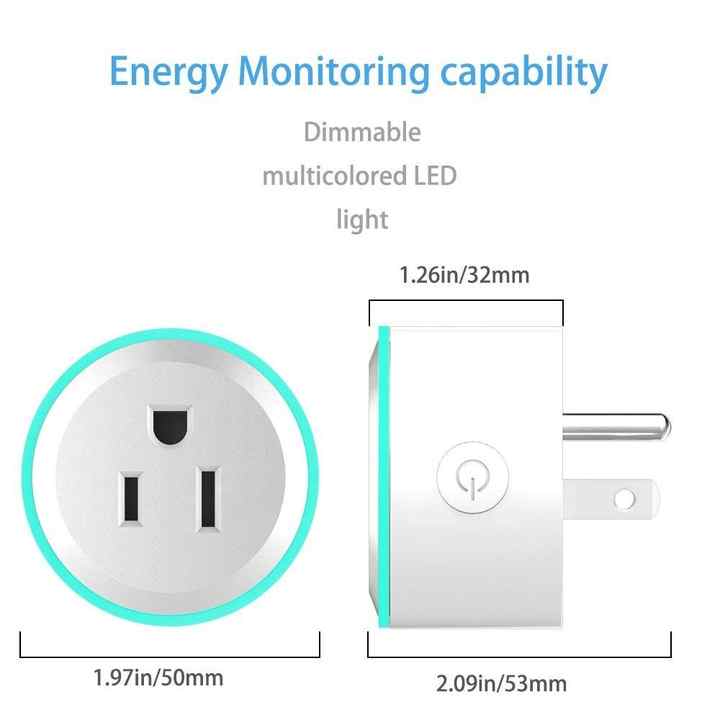 Alexa Wifi Smart Plug USA Tuya/Smart Life Wifi Smart Plug Socket Works ...