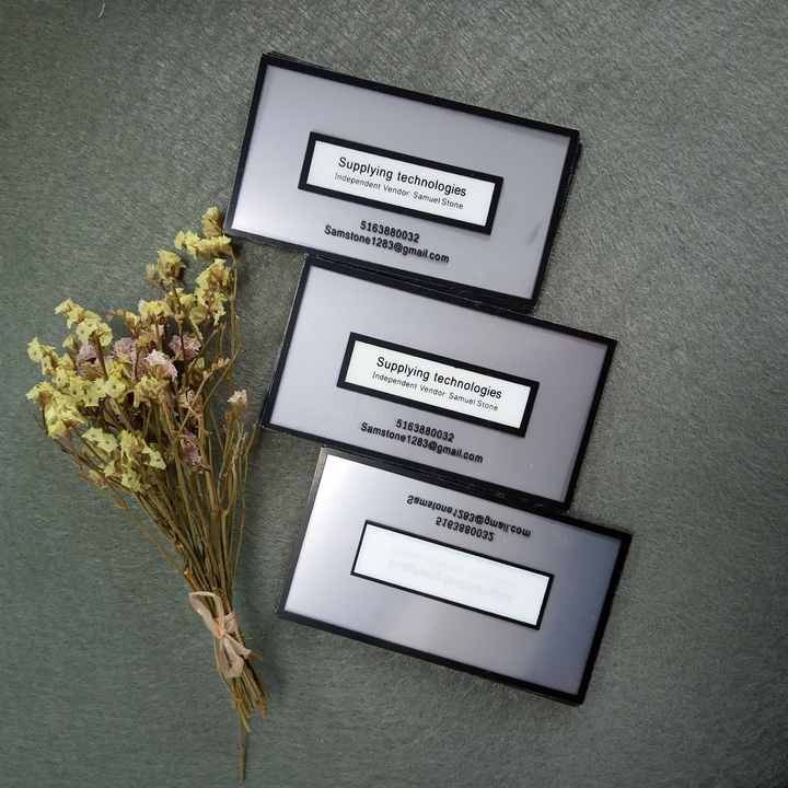 Custom PVC 30mil Transparent Business Card Signature Panel