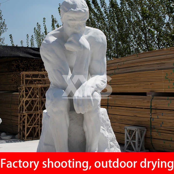 Life-Size Augustus Rodin Plaster Statue Large-Scale Public Art ...