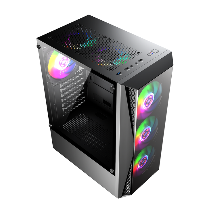 jogos de computador caixa de painel frontal torre para pc gamers ...