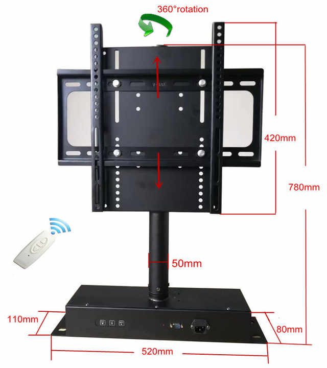 360° Manual Rotating TV Stand for 32"-65" TVs - Modern Swivel Base OEM