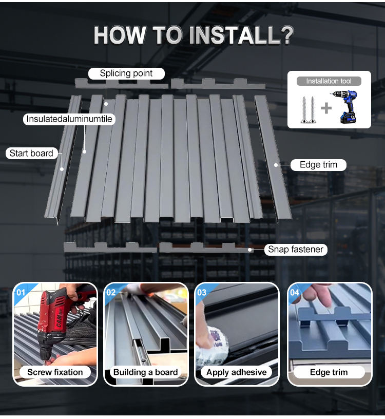 Aluminum Sandwich Roof Panel Soundproof Waterproof Fire Resistant for ...
