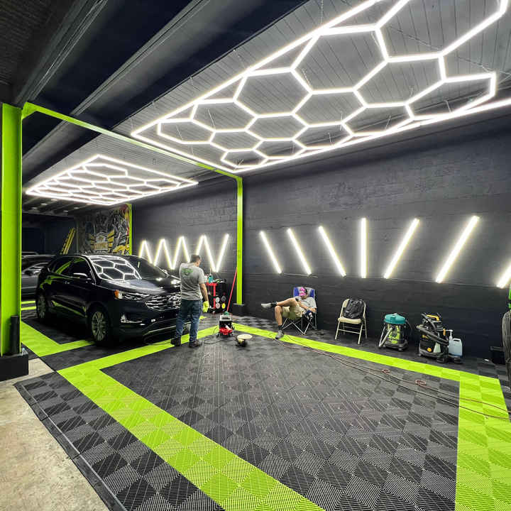 PP Removable Interlocking Garage Court Tiles - High Impact Resistant ...