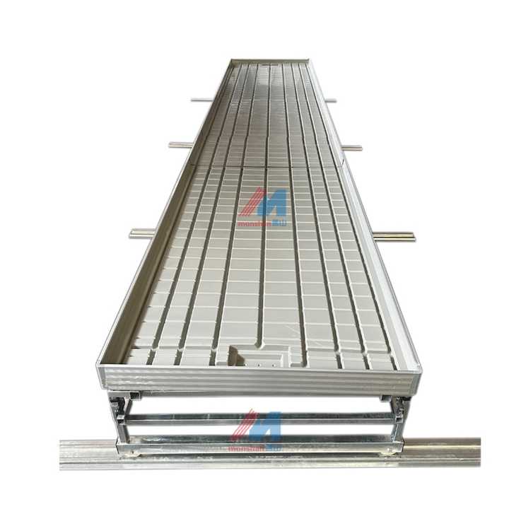ABS Food Grade Movable Rolling Flood Table Stand Hydro Grow Tray Tables