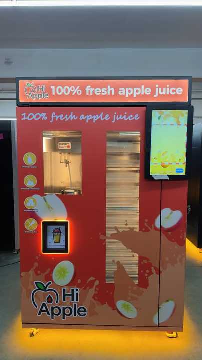 Fresh Apple Juice Vending Machine Commercial Self-Service Cold Press ...