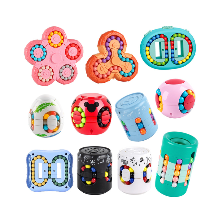 Magic Bean Cube Rotating Finger Cube Kids Educational Toys Decompress ...