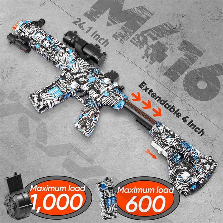 M416 Electric Gel Blaster Gun Toy - Soft Bullet Splatter