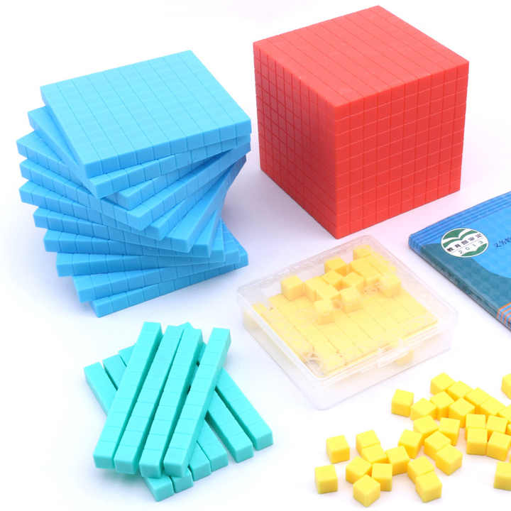 Maths Counting Cubes Manipulatives Place Value Teaching Aids Plastic ...