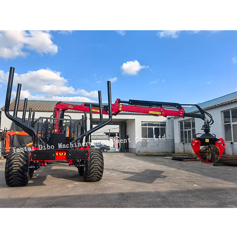 Forestry Machinery Logging Trailer Heavy Duty Remote Controlled 4WD ...