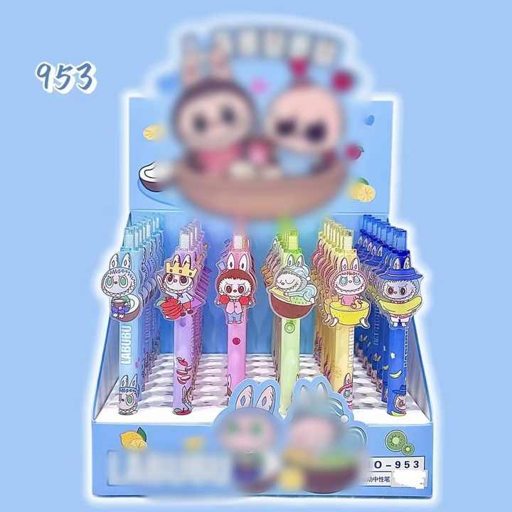 Labubu Adorable Student Neutral Pen Novelty Animal Labubu Pens Cartoon ...
