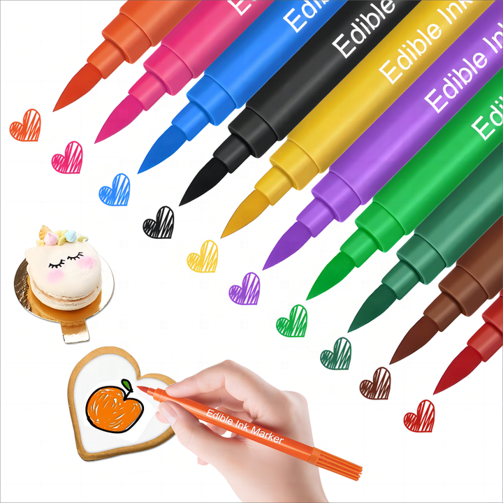 Edible Markers for Cookie Decorating - Food Coloring Pens