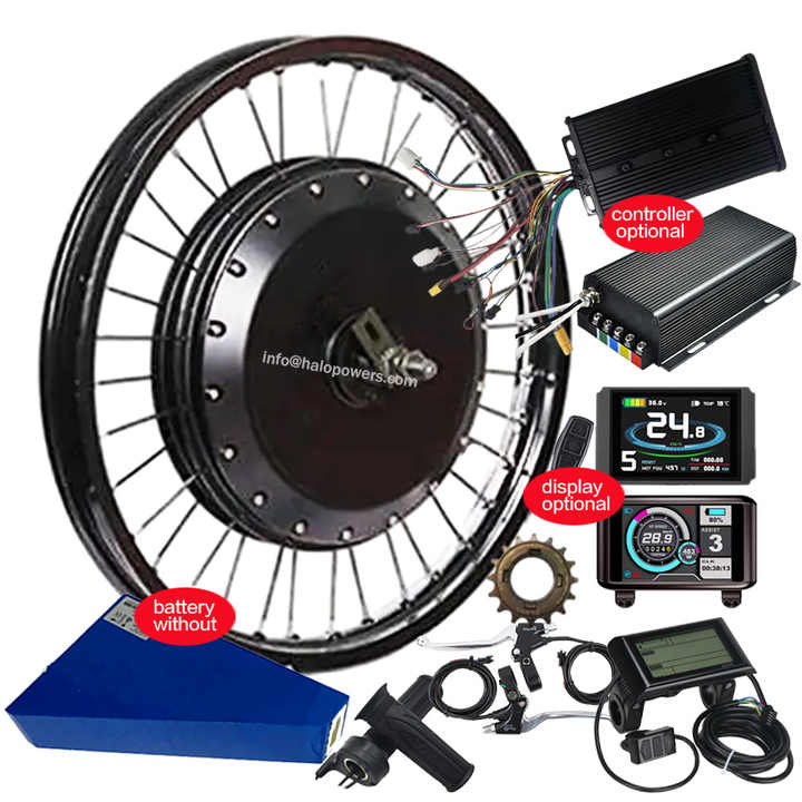 Top Speed 72v 5000w E-Bike Conversion Kit - Brushless Motor