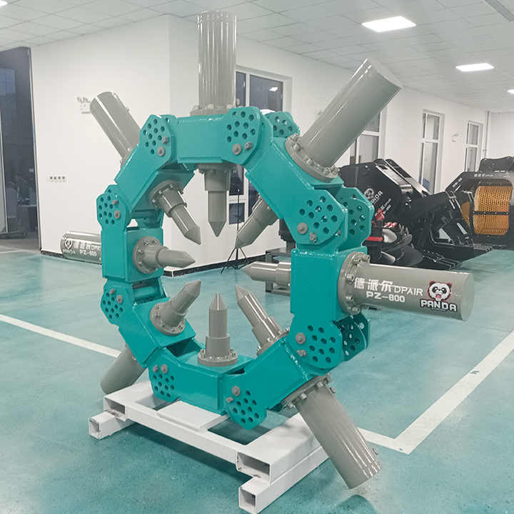 Pile Head Breaking Machine untuk Memotong Foundation Beton 13 Modul ...