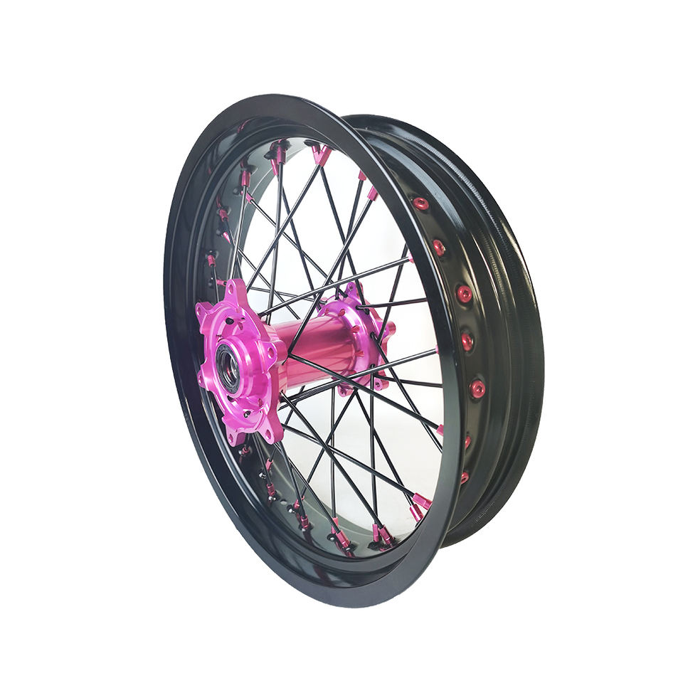Anodized Supermoto Wheels for EXC 350 450 500 Motorcycles