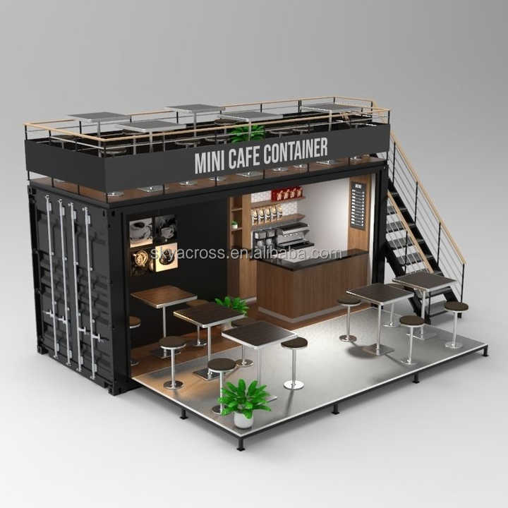 Transform 20FT Container into Fast Moving Coffee Shop Booth