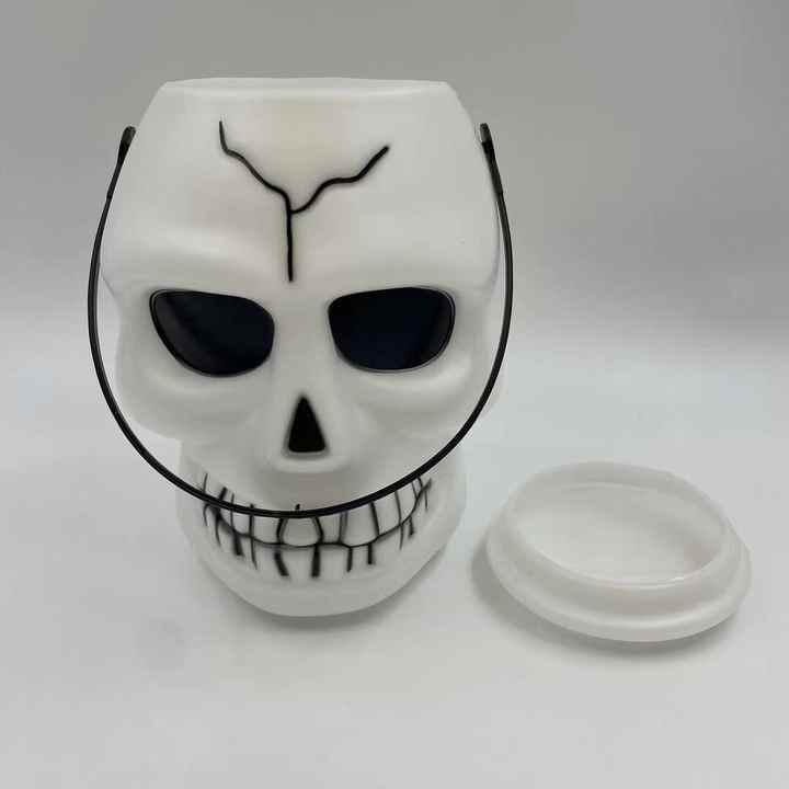 Halloween Party Skeleton Candy Bucket Festival Children's Toy Plastic ...