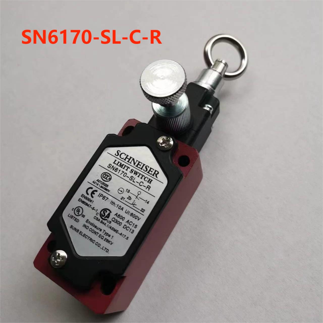 Industrial Metal Pull Limit Switch - SN6170-SL-C, SPDT with Cable, Hook ...