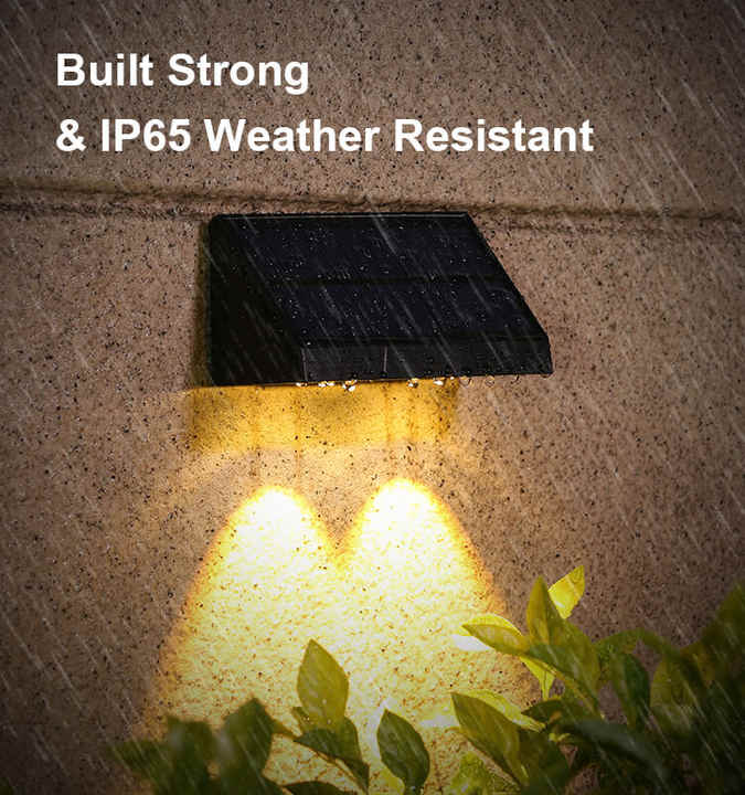 Warm White Exterior Wall Mounted IP65 Waterproof Garden LED