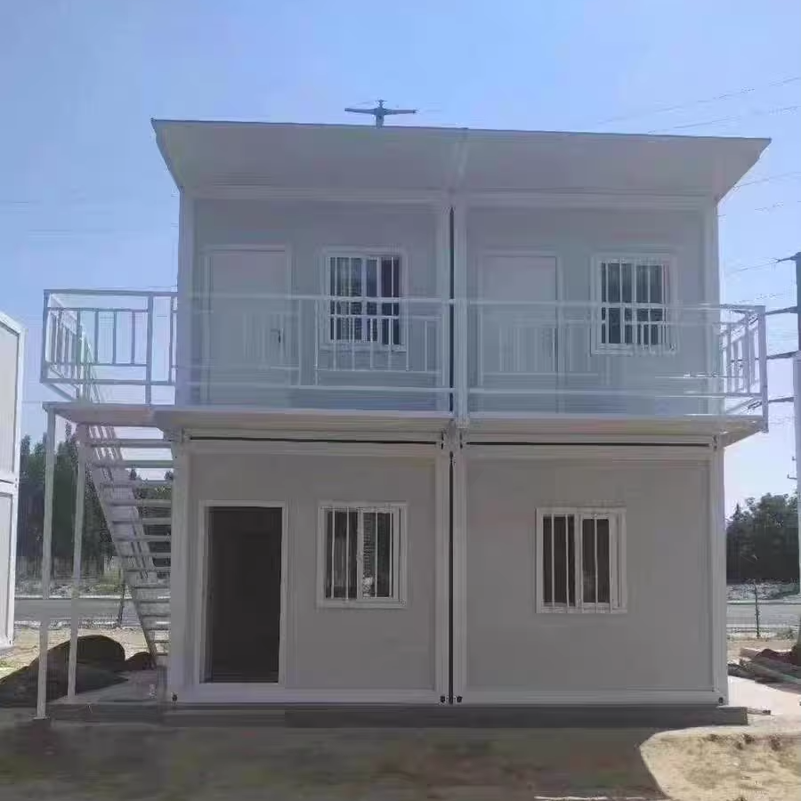 2 Floors Prefabricated Houses 2 Bedroom Container Duplex Luxury Prefab ...