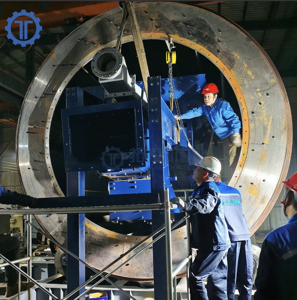 Large Diameter Rotary Drum for Biomass Pellet Drying and Wood Chip ...
