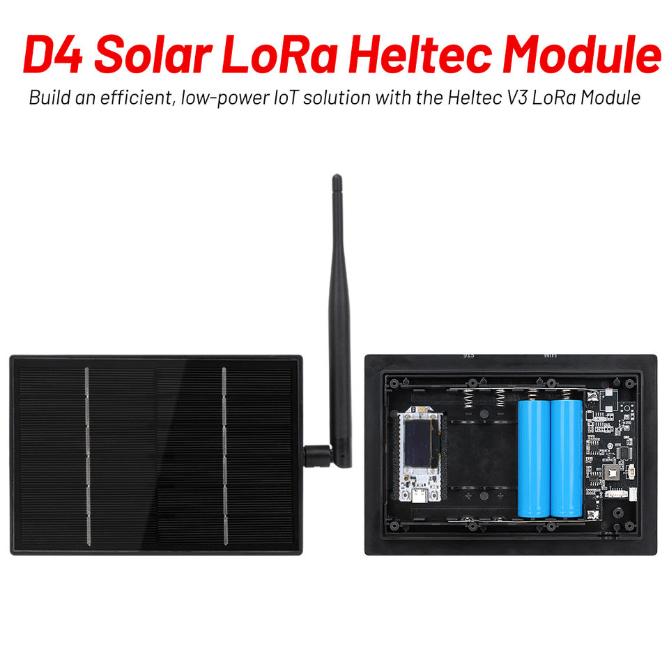 Heltec Meshtastic Repeater - Solar Lora Panel with Battery
