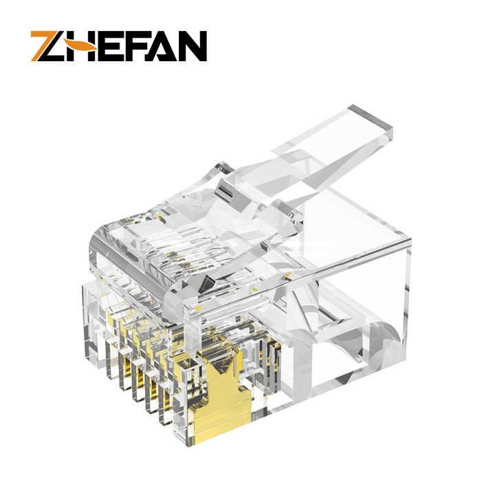 6p6c Utp Plug Rj11 Modular Connector Gold Plated Modular Plug 6p6c ...